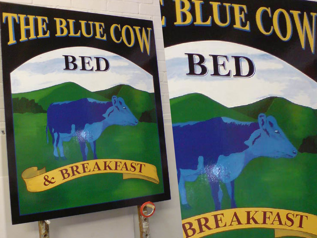 Something different - Traditional brushwork and sign writing, Gold leaf ...